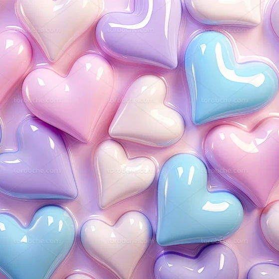 خرید و قیمت بک گراند قلبی رنگی | ترب