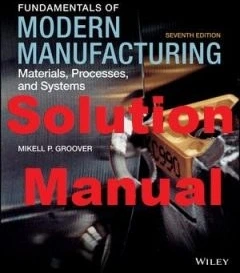 خرید و قیمت Solution Manual for Fundamentals of Modern Manufacturing ...