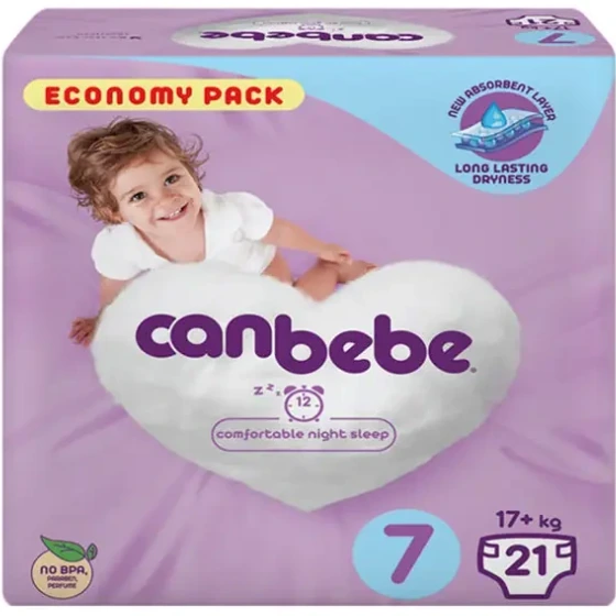 خرید و قیمت پوشک بچه canbebe ekonomik paket سایز 7 جان ببه 20 عددی | ترب
