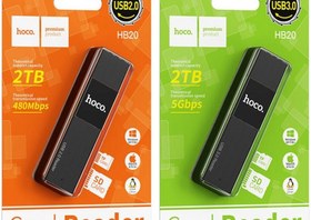 خرید و قیمت کارت خوان هوکو hoco HB20 Mindful 2-in-1 USB2.0 card reader ...