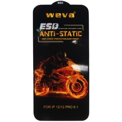 خرید و قیمت گلس گوشی Full Cover ESD Anti Satic - Weva برای iPhone 12 / ...