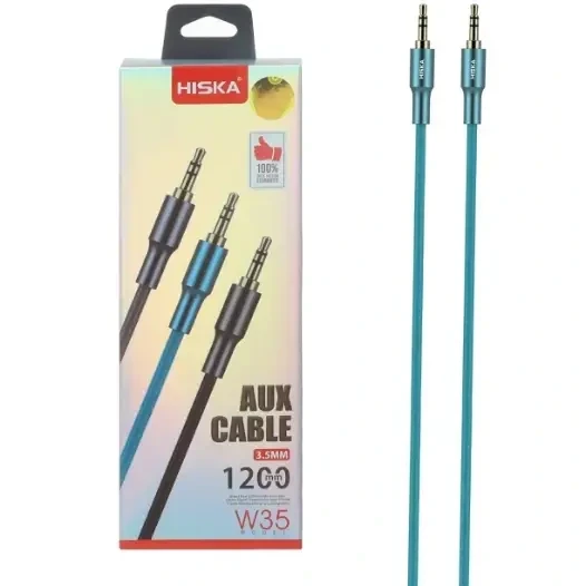 خرید و قیمت کابل صدا AUX هیسکا مدل W35 طول 1.2 متر | ترب