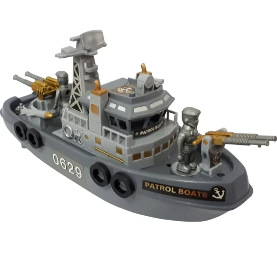 خرید و قیمت کشتی اسباب بازی طرح ناو جنگی مدل MARINE PATROL BOAT کد 0629 ...