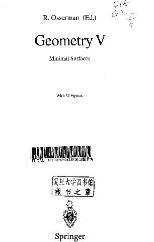 خرید و قیمت دانلود کتاب Geometry V. Minimal Surfaces 1997 ا کتاب ...