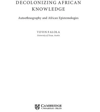 خرید و قیمت دانلود کتاب Decolonizing African Knowledge: Autoethnography ...