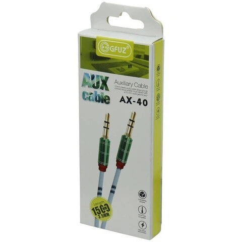 خرید و قیمت کابل AUX مدل GFUZ AX-40 سه خط قرمز هفت روز ضمانت تست و اصالت کالا | ترب