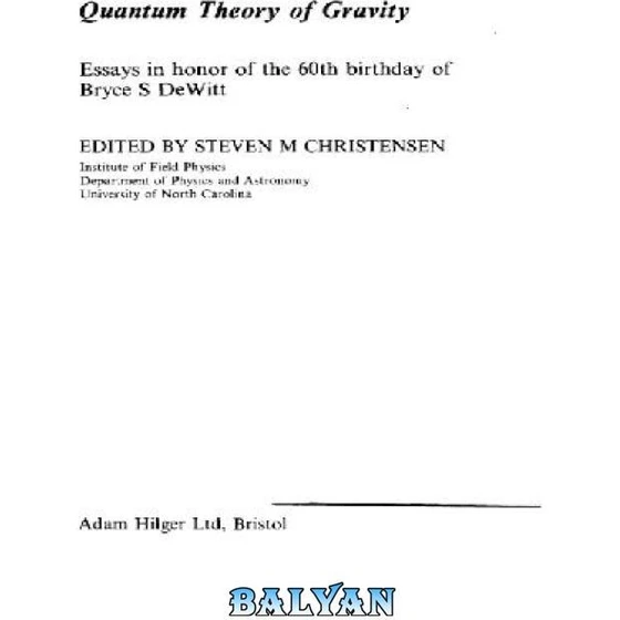 خرید و قیمت دانلود کتاب Quantum Theory of Gravity: Essays in honor of ...