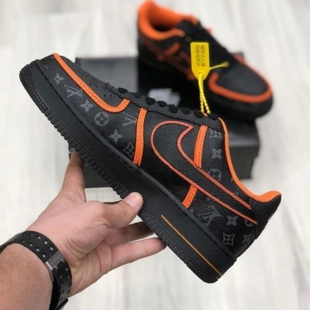 Nike Air Force 1 Low Black Orange