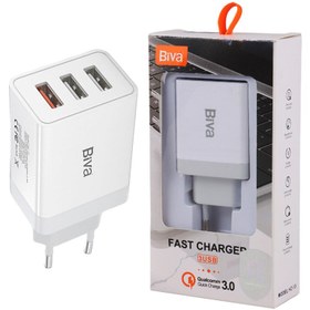 خرید و قیمت کلگی فست شارژ Biva HC-13 3Port 3A QC3.0 30W | ترب