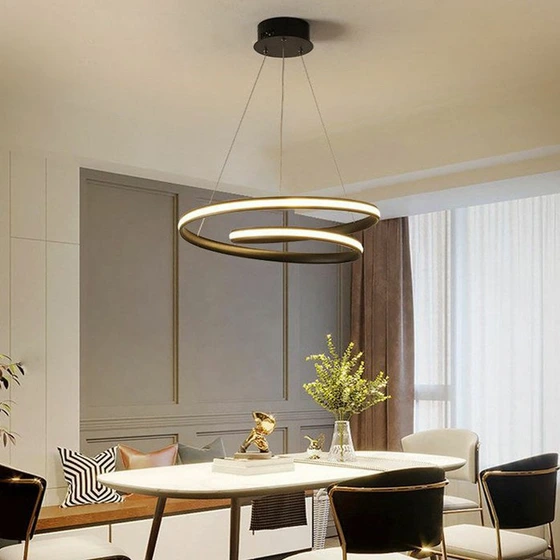 خرید و قیمت لوستر آویز مدرن چشمه نور کد A6318/1H - طلایی | ترب