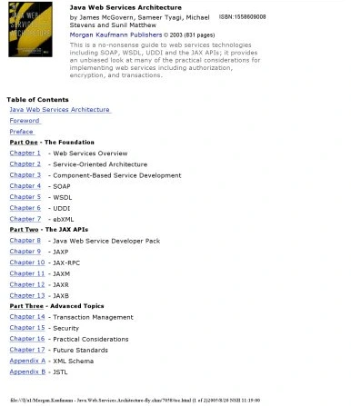 خرید و قیمت دانلود کتاب Java Web Services Architecture (The Morgan ...
