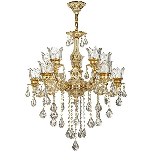 خرید و قیمت لوستر 10 شعله چشمه نور کد S3701/5GWT | ترب