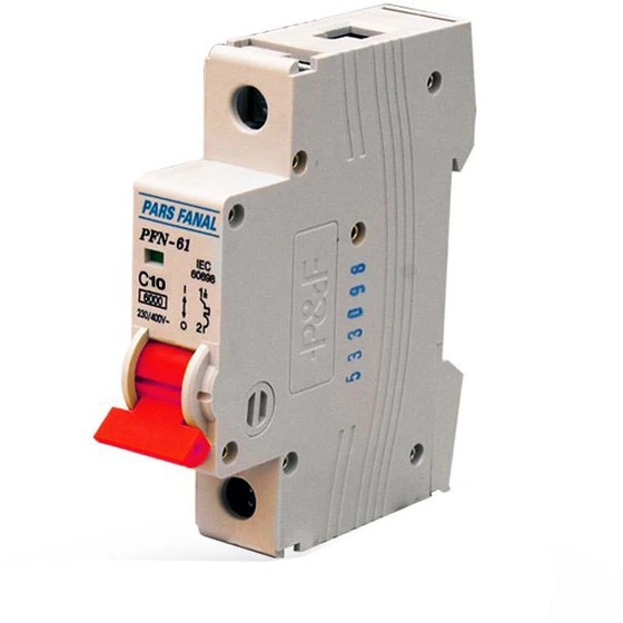 خرید و قیمت کلید مینیاتوری تکپل 10 آمپر پارس فانال مدل PFN-61 | ترب