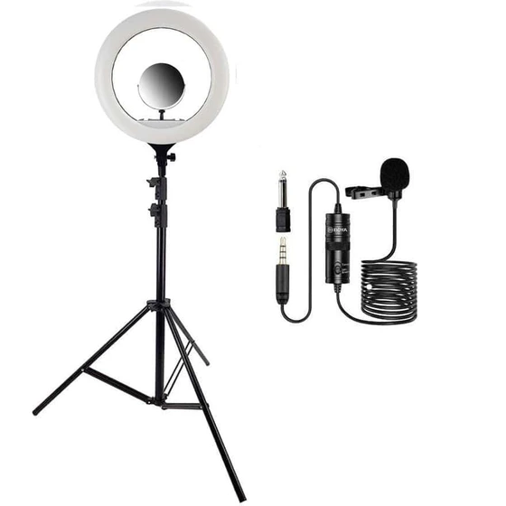 خرید و قیمت رینگ لایت عکاسی هیرو Hero Ring Light YQ-420A (40 سانتی متر 40 وات) همراه با سه پایه ...