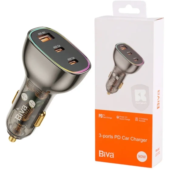 خرید و قیمت شارژر فندکی بیوا Biva CC-012 توان 90 وات | ترب