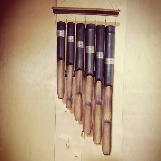 خرید و قیمت بادزنگ ویژه VIP (بامبو) مدل پیک . آویز چوبی . زنگ باد | ترب