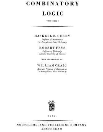 خرید و قیمت دانلود کتاب Combinatory logic 1958 | ترب