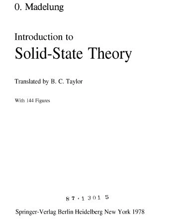خرید و قیمت دانلود کتاب Introduction to solid-state theory 1978 | ترب