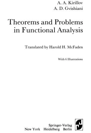 خرید و قیمت دانلود کتاب Theorems and Problems in Functional Analysis 1982 | ترب