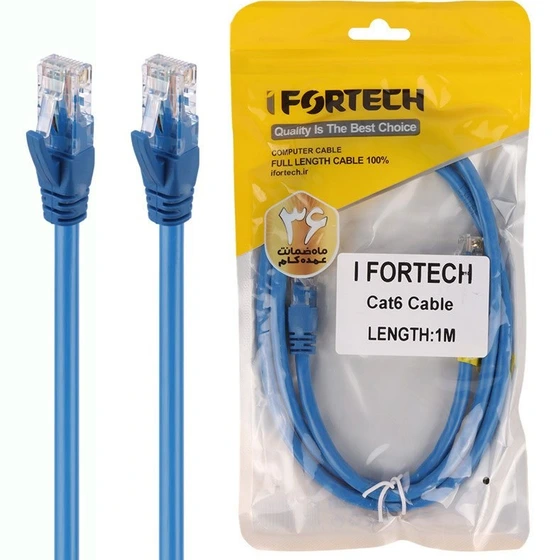 خرید و قیمت کابل شبکه Ifortech Cat6 1m | ترب