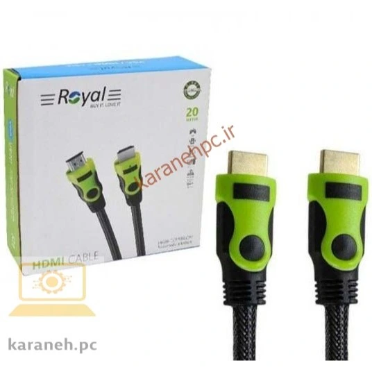 خرید و قیمت کابل Royal HDMI 20m پوست ماری پک دار | ترب