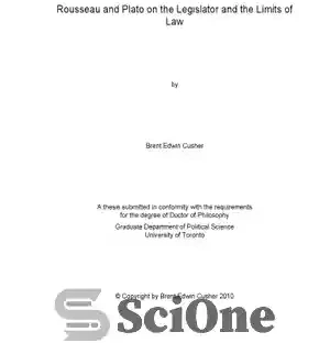 خرید و قیمت دانلود کتاب Rousseau and Plato on the Legislator and the ...