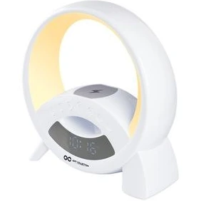 خرید و قیمت شارژر بی سیم و چراغ رومیزی اسپیکر دار Q18 15W | ترب