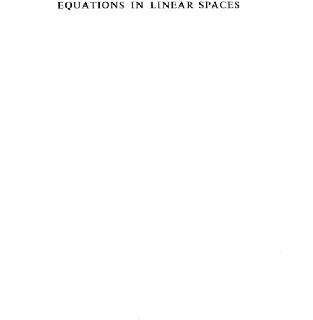خرید و قیمت دانلود کتاب Equations in linear spaces 1968 | ترب