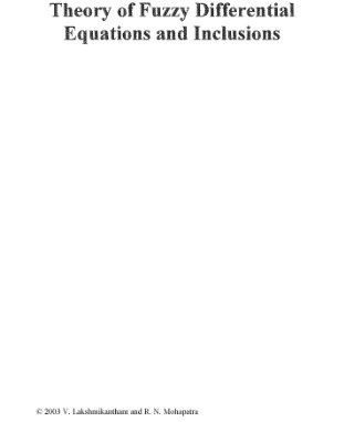 خرید و قیمت دانلود کتاب Theory of fuzzy differential equations and inclusions ویرایش 1 | ترب
