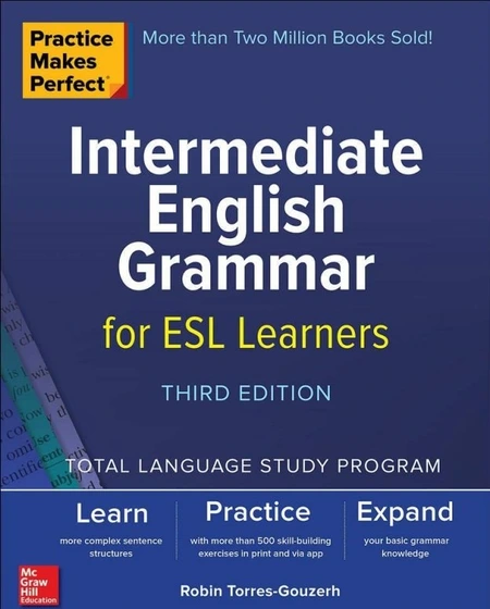 خرید و قیمت کتاب اینترمدیت انگلیش گرامر فور ای اس ال لرنرز Practice Makes Perfect Intermediate ...