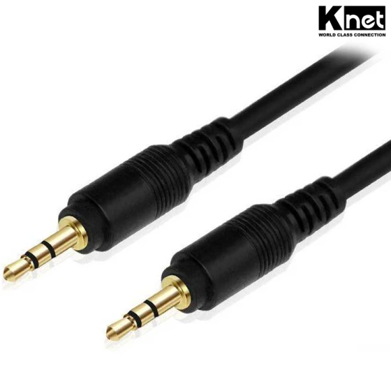 خرید و قیمت کابل صدا AUX دو سر جک 3.5 میلی متری 1.5m knet | ترب
