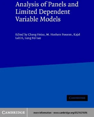 خرید و قیمت دانلود کتاب Analysis of Panels and Limited Dependent ...