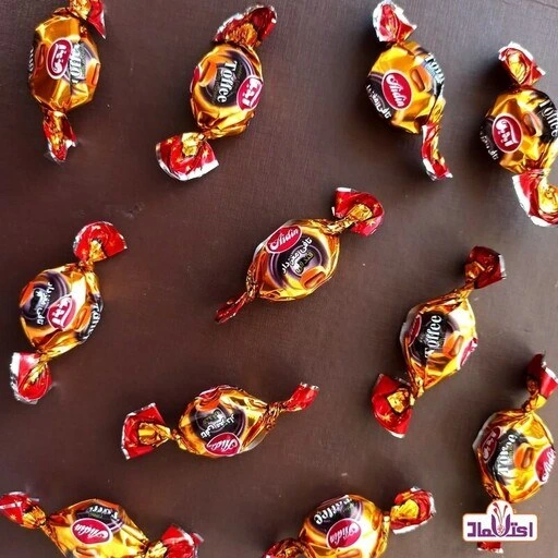 خرید و قیمت تافی مغزدار فندقی 100 گرمی آیدین ترب