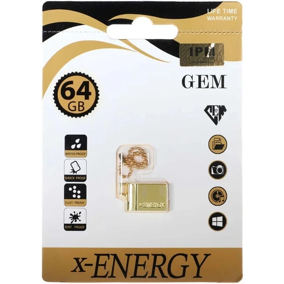 خرید و قیمت X-ENERGY Golden Gem USB2.0 Flash Memory-64GB | ترب