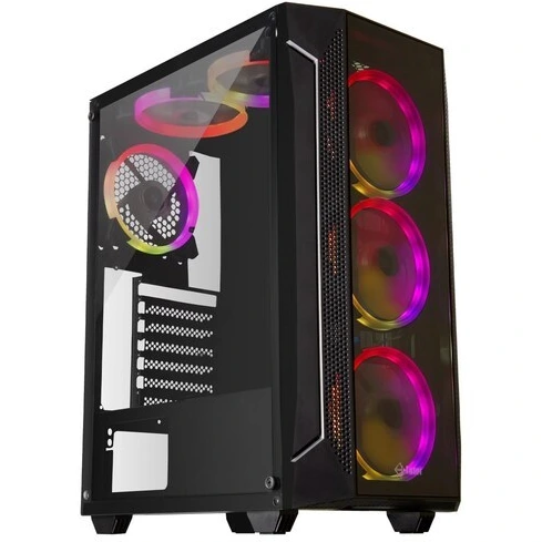 خرید و قیمت قاب کیس گیمینگ مدل FG-718 دارای 4 فن RGB | ترب