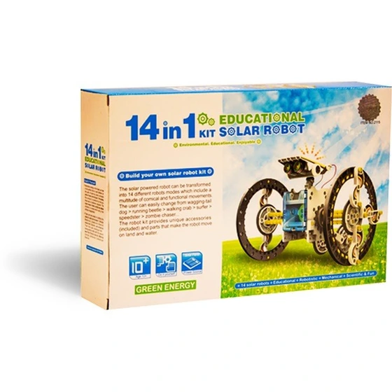 خرید و قیمت بازی کیت آموزشی 14 در 1 ربات خورشیدی (solar robot 2115) | ترب