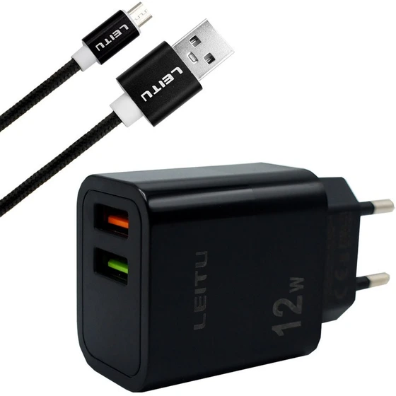 خرید و قیمت شارژر دیواری لیتو مدل LH-11 به همراه کابل تبدیل USB-C ا Leitu LH-11 Travel Charger ...