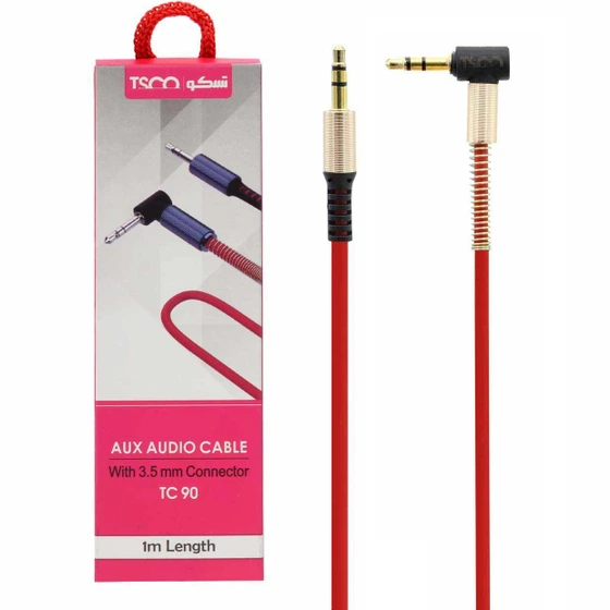 خرید و قیمت کابل صدا TSCO AUX مدل TC 90 - قرمز | ترب