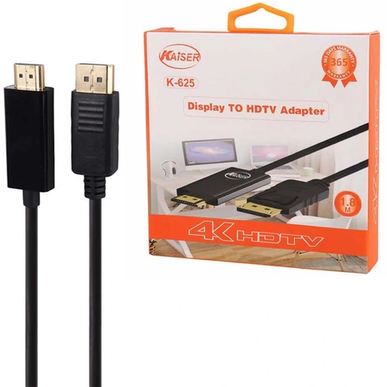 خرید و قیمت کابل تبدیل 1.8 متری Display To HDMI کایزر Kaiser K-625 | ترب