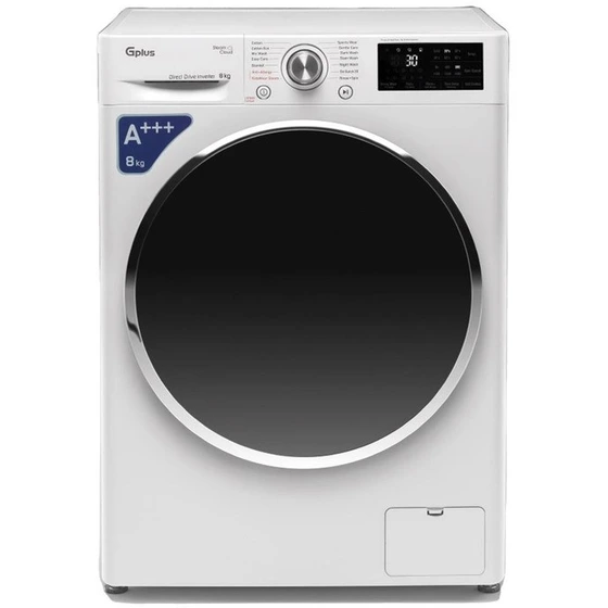 خرید و قیمت ماشین لباسشویی جی پلاس مدل GWM-P88W ظرفیت 8 کیلوگرم | ترب