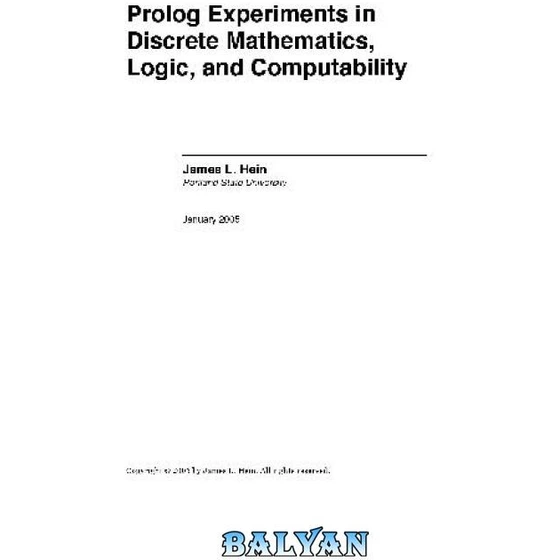خرید و قیمت دانلود کتاب Prolog Experiments In Discrete Mathematics