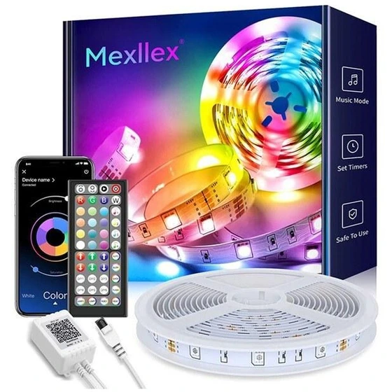 خرید و قیمت نوار LED RGB 6 متری برند Mexllex | ترب