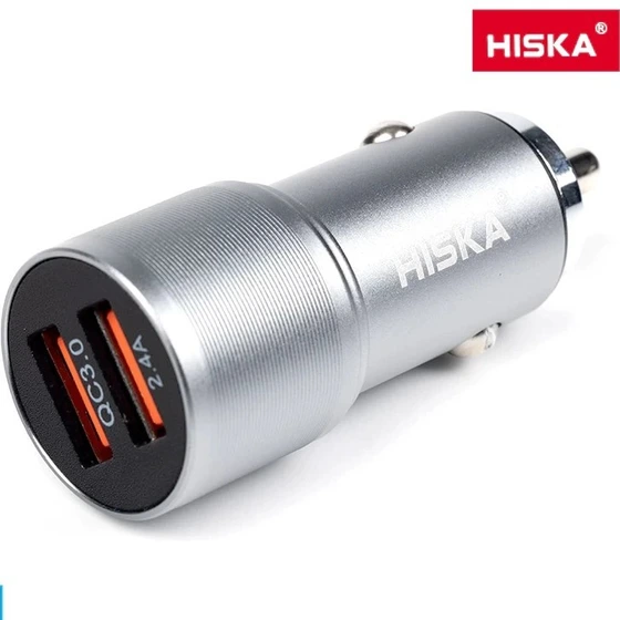 خرید و قیمت شارژر فندکی هیسکا مدل CC-309Q به همراه کابل تبدیل Microusb | ترب