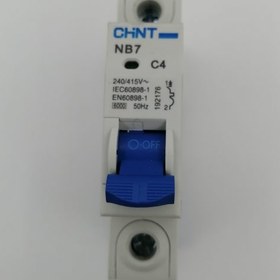 خرید و قیمت کلید مینیاتوری 4 آمپر تکفاز چینت ( NB7) ا NB7-1P C 4A 6KA | ترب