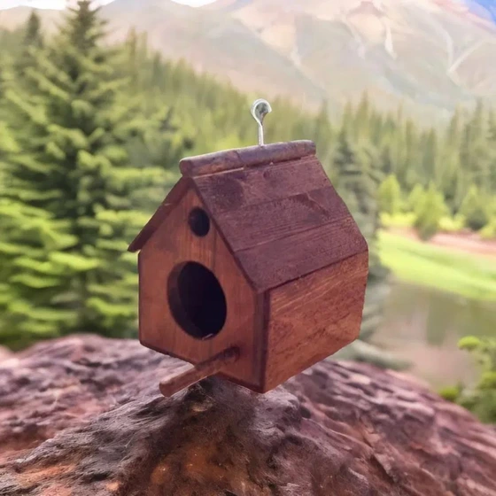 خرید و قیمت آشیانه پرندگان- لانه پرنده- چوبی دست ساز 13 | ترب