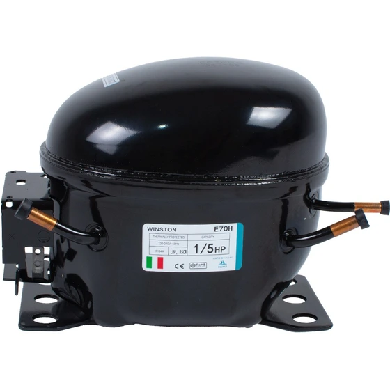 خرید و قیمت کمپرسور یخچالی برند وینستون مدل 1/5 اسب بخار مدل E70H | ترب