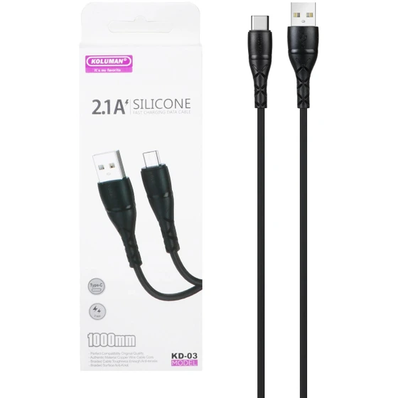 خرید و قیمت کابل شارژ Koluman Type-C مدل KD-03 | ترب