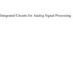 خرید و قیمت دانلود کتاب Integrated Circuits for Analog Signal ...
