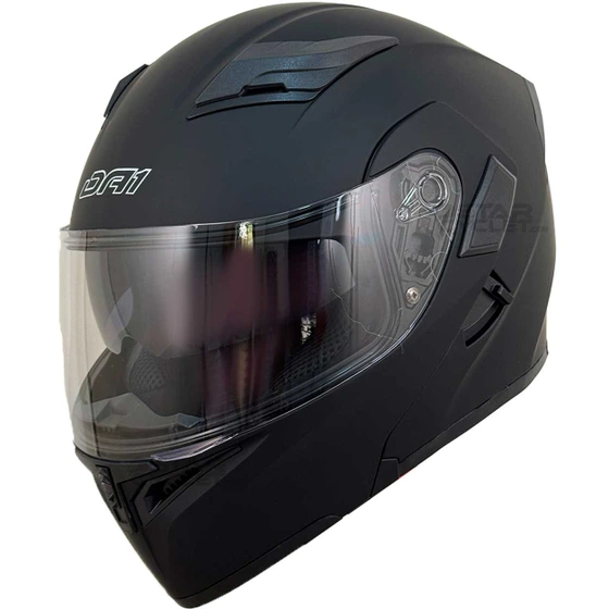 خرید و قیمت کلاه کاسکت فک متحرک DA1 مدل 101 MATT-BLACK | ترب