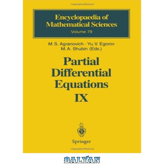 خرید و قیمت دانلود کتاب Partial Differential Equations Ix Elliptic Boundary Value Problems ترب